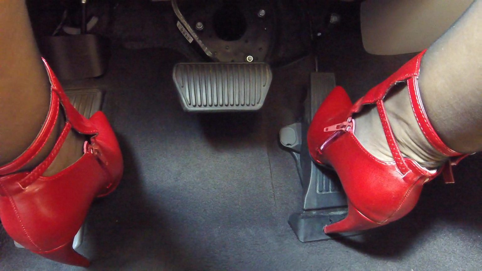 Pump That Pedal 0776 Pedals Brooke Chauffeuring You In Red Stiletto Booties